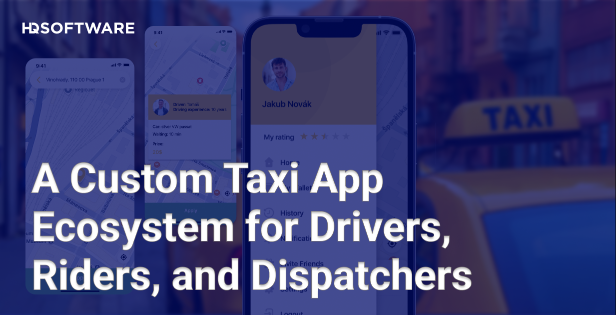 Custom Taxi App for Drivers, Riders and Dispatchers